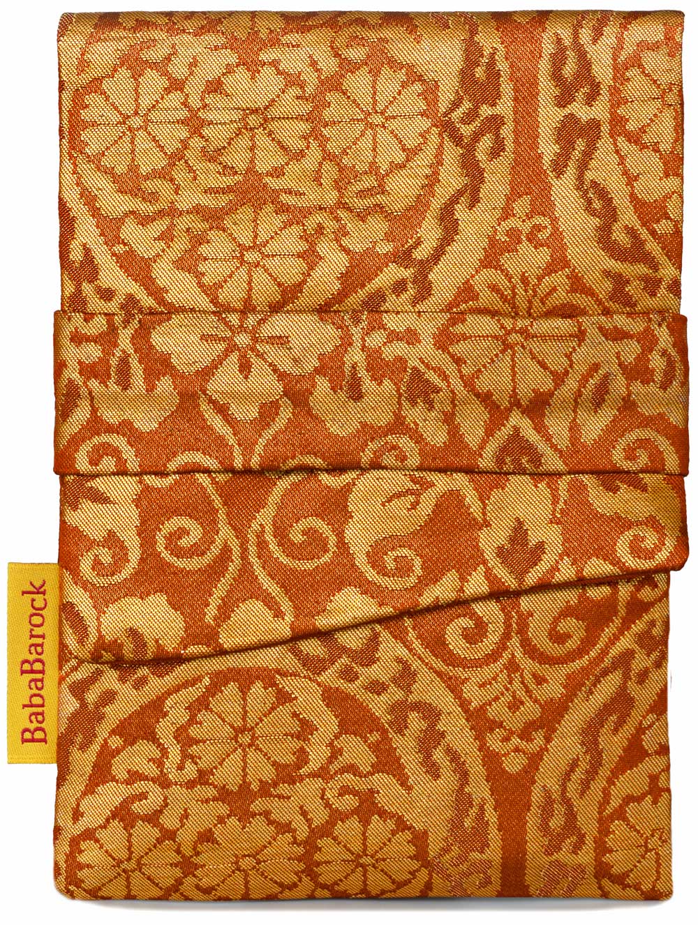 Copper & Gold Metallics - Japanese vintage silk foldover pouch – BabaBarock, Baba Store