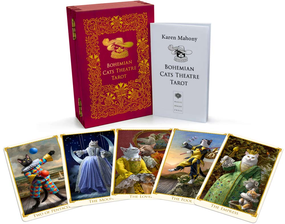 The Bohemian Cats Theatre Tarot standard deck. – BabaBarock, Baba Store