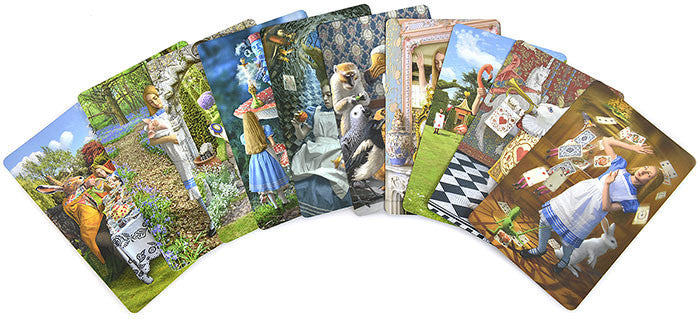 Set of ten illustrations from The Alice Tarot – BabaBarock, Baba Store
